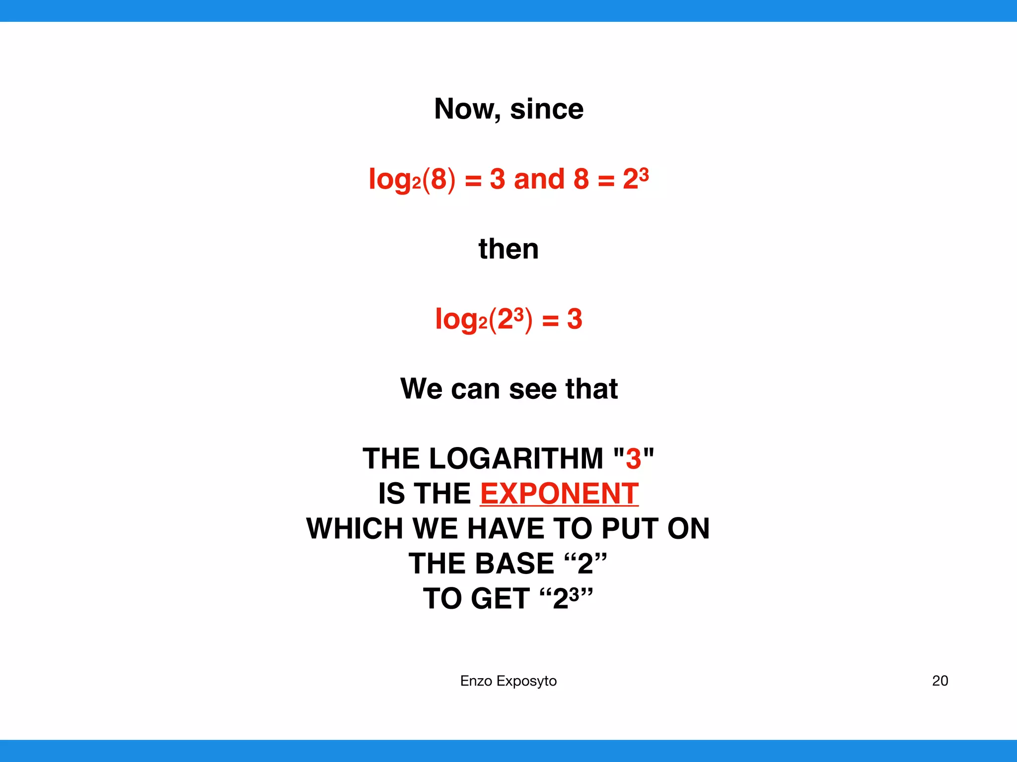 MATHS SYMBOLS - EXPONENTIALS + LOGARITHMS and THEIR PROPERTIES | PPT