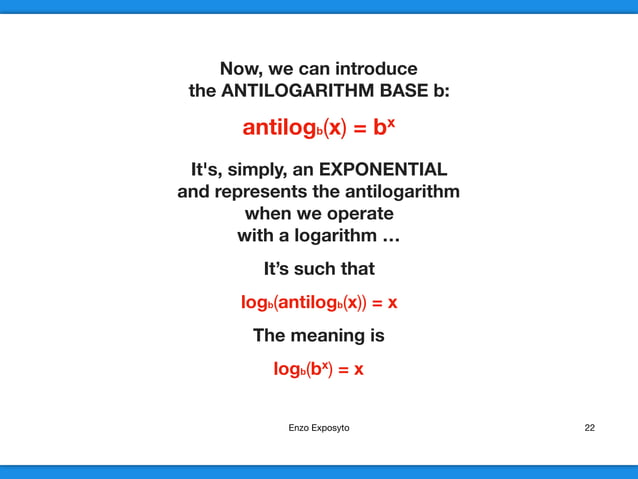 MATHS SYMBOLS - #2 - EXPONENTIALS and LOGARITHMS | PDF
