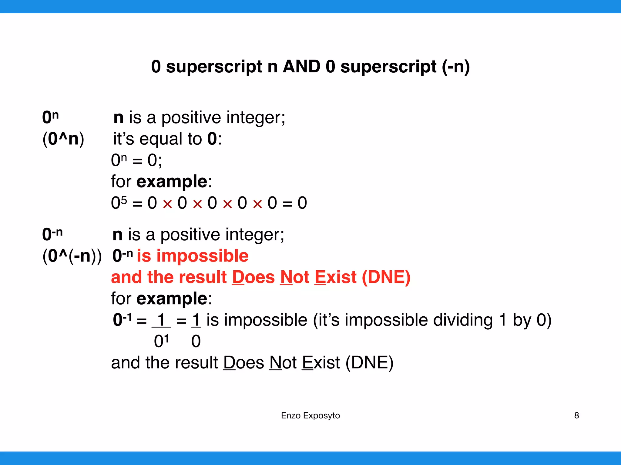MATHS SYMBOLS - PROPERTIES of EXPONENTS | PPT