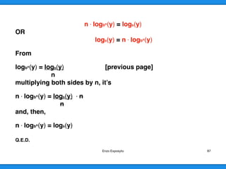 MATHS SYMBOLS - #8 - LOGARITHMS, CHANGE of BASE - PROOFS | PPT