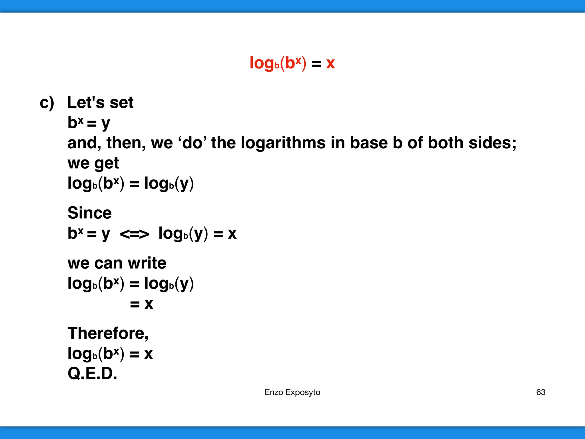 MATHS SYMBOLS - #6 - LOGARITHMS, LOG of a POWER, LOG of a ROOT - PROOFS ...