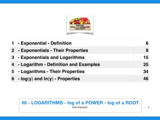 MATHS SYMBOLS - #6 - LOGARITHMS, LOG of a POWER, LOG of a ROOT - PROOFS ...