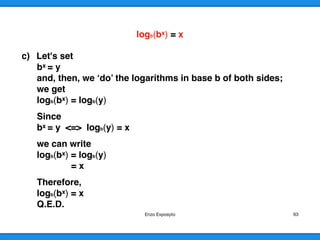 MATHS SYMBOLS - #6 - LOGARITHMS, LOG of a POWER, LOG of a ROOT - PROOFS ...