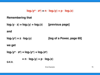 MATHS SYMBOLS - #7 - LOGARITHMS, LOG of a PRODUCT, LOG of a QUOTIENT ...