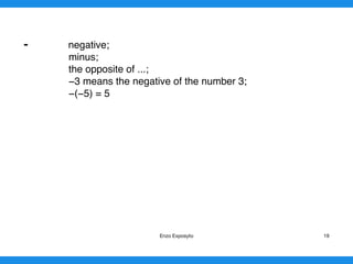 MATHS SYMBOLS - NUMBERS | PDF