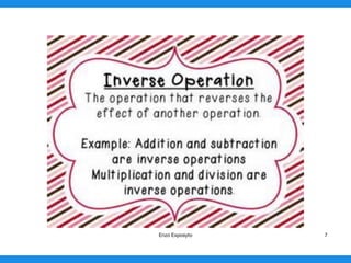 MATHS SYMBOLS - INVERSE OPERATIONS | PDF