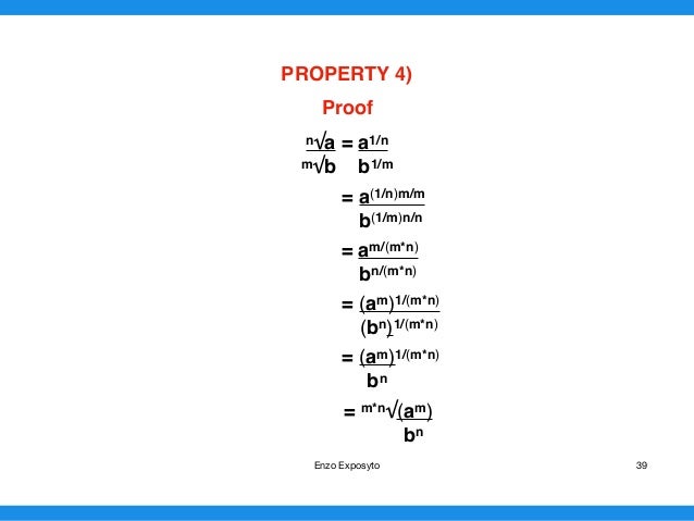 MATHS SYMBOLS - ROOTS and THEIR PROPERTIES