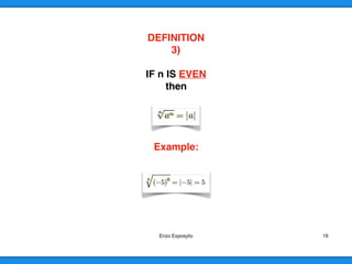 MATHS SYMBOLS - ROOTS - #1 - SQUARES and SQUARE ROOTS - DEFINITIONS | PPT