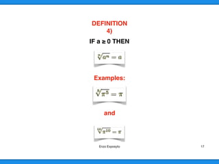 MATHS SYMBOLS - ROOTS - #1 - SQUARES and SQUARE ROOTS - DEFINITIONS | PPT