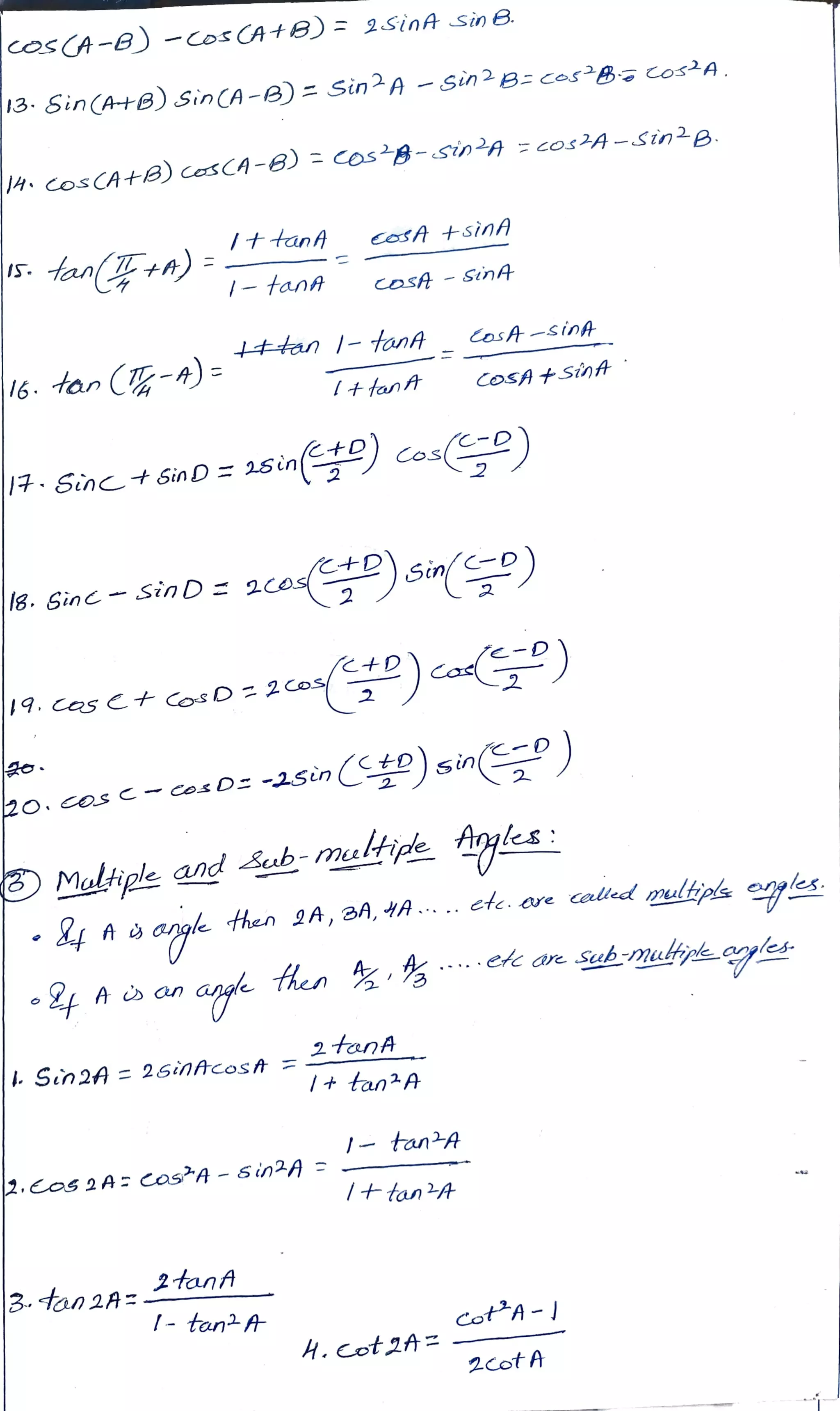 REMEDIAL MATHAMATICS PHARM D 1ST YEAR FORMULA'S | PDF