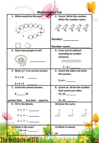 Mathematics Fun | PDF