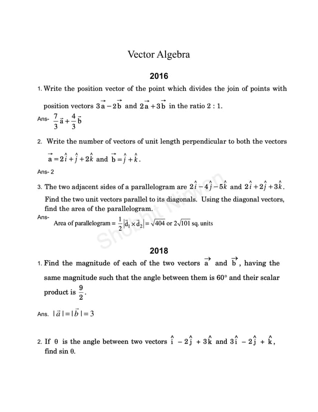 Maths 12th Chapterwise PYQs_Shobhit Nirwan.pdf | Gardening | Home & Garden