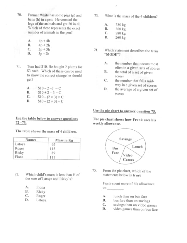 Maths1 first gsat | PDF