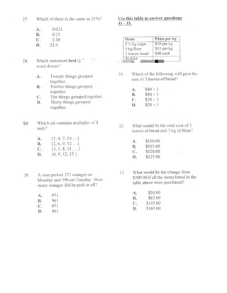 Maths1 first gsat | PDF