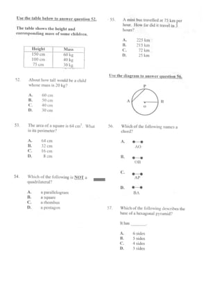 Maths1 first gsat | PDF