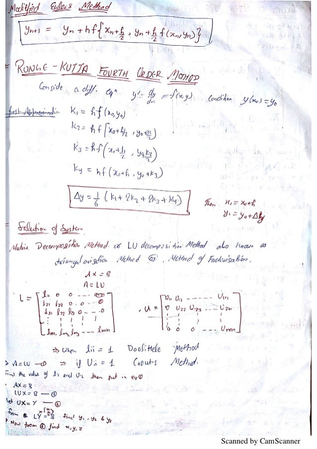 Engineering mathematics- 3 unit wise formula and methods