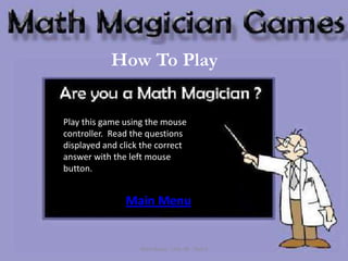 Maths adding game | PPTX