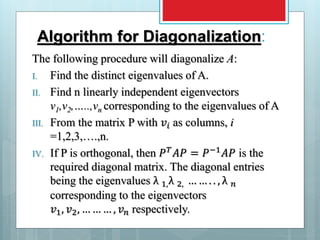 Diagonalization of Matrices | PPTX