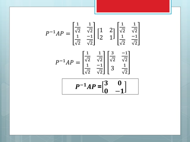Diagonalization of Matrices | PPTX | Physics | Science
