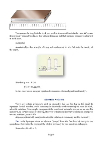 Maths and Chemistry chapter | PDF