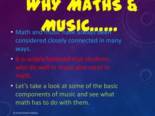 Maths and music ppt | PPTX
