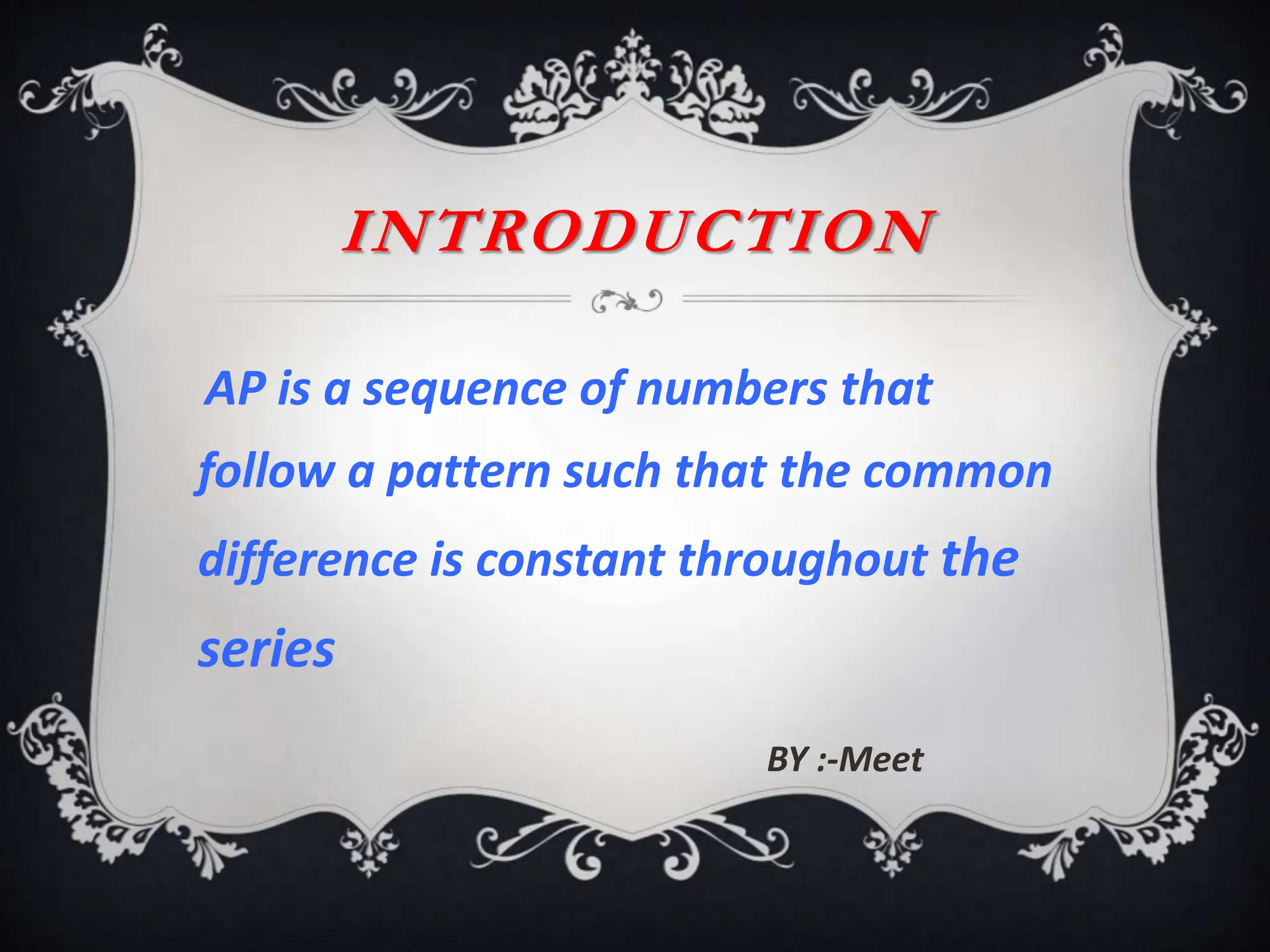 powerpoint presentation on the working principle of maths AP | PPTX