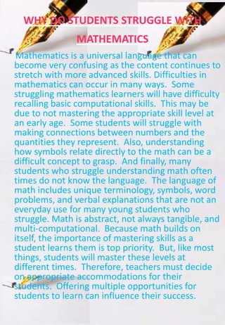 MathEMATICS ARTICLE | PPTX