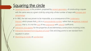 Math's assignment ON circles | PPT