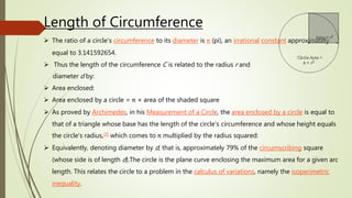 Math's assignment ON circles | PPT