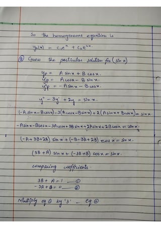 undetermined coefficients method or technique | PDF