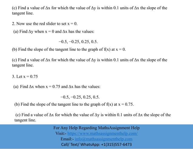 Maths Assignment Help | PPTX | Homework and Study | Education