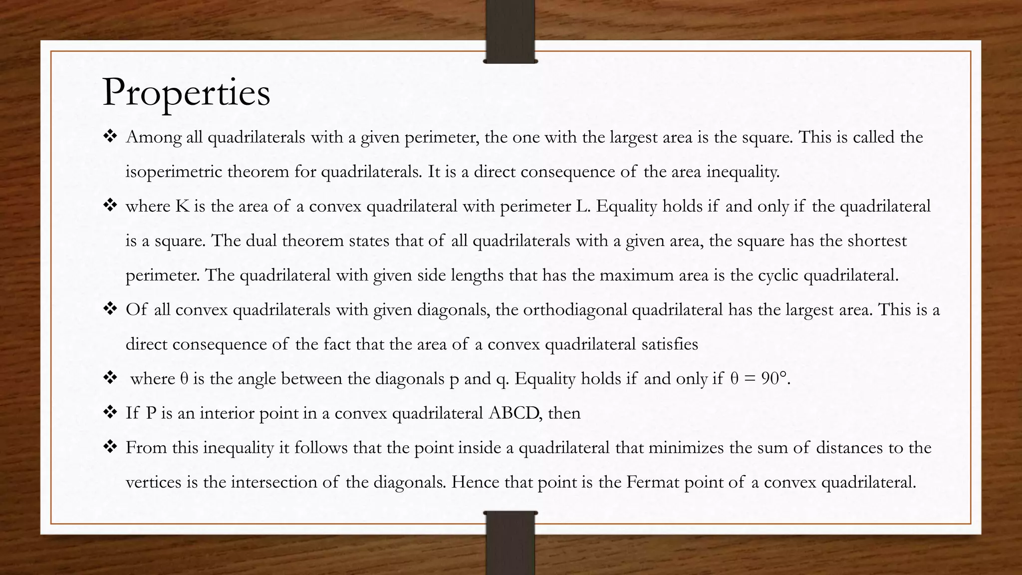 Math’s assignment quadrilateral | PPTX