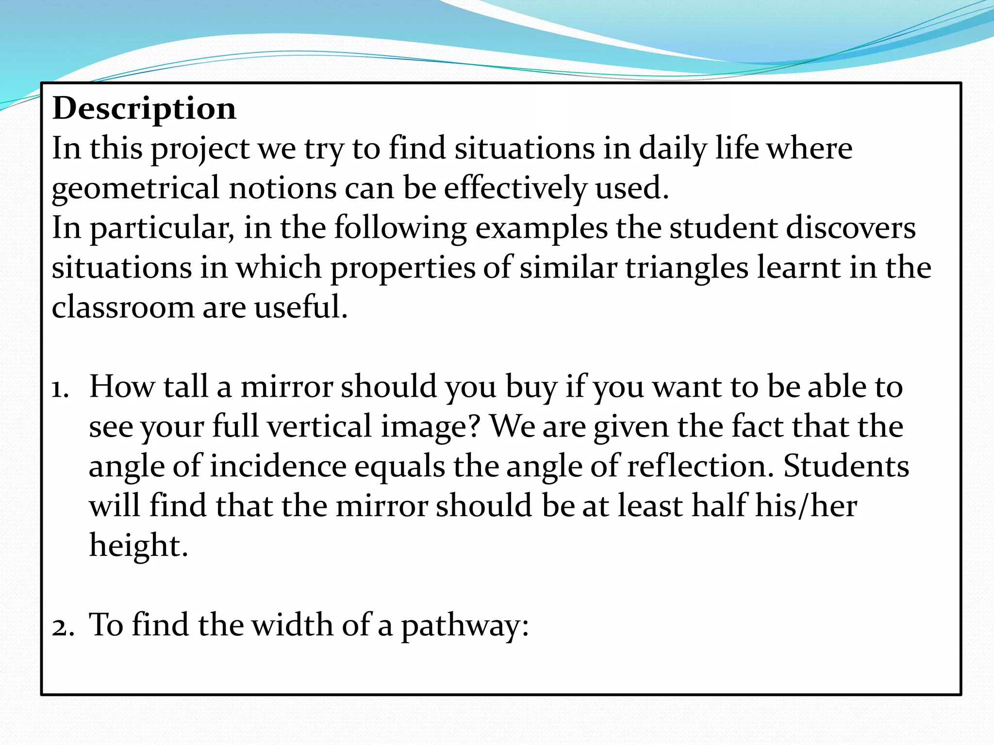 Maths Class 10th Projects | PPTX