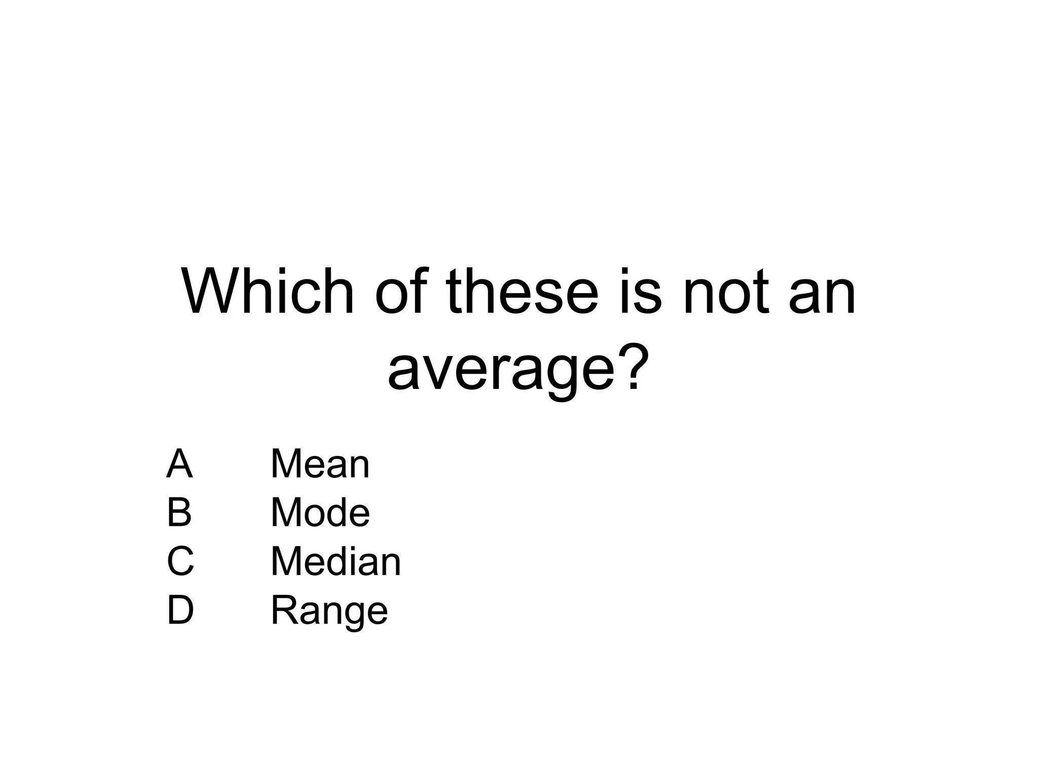 Maths averages and ranges | PPT