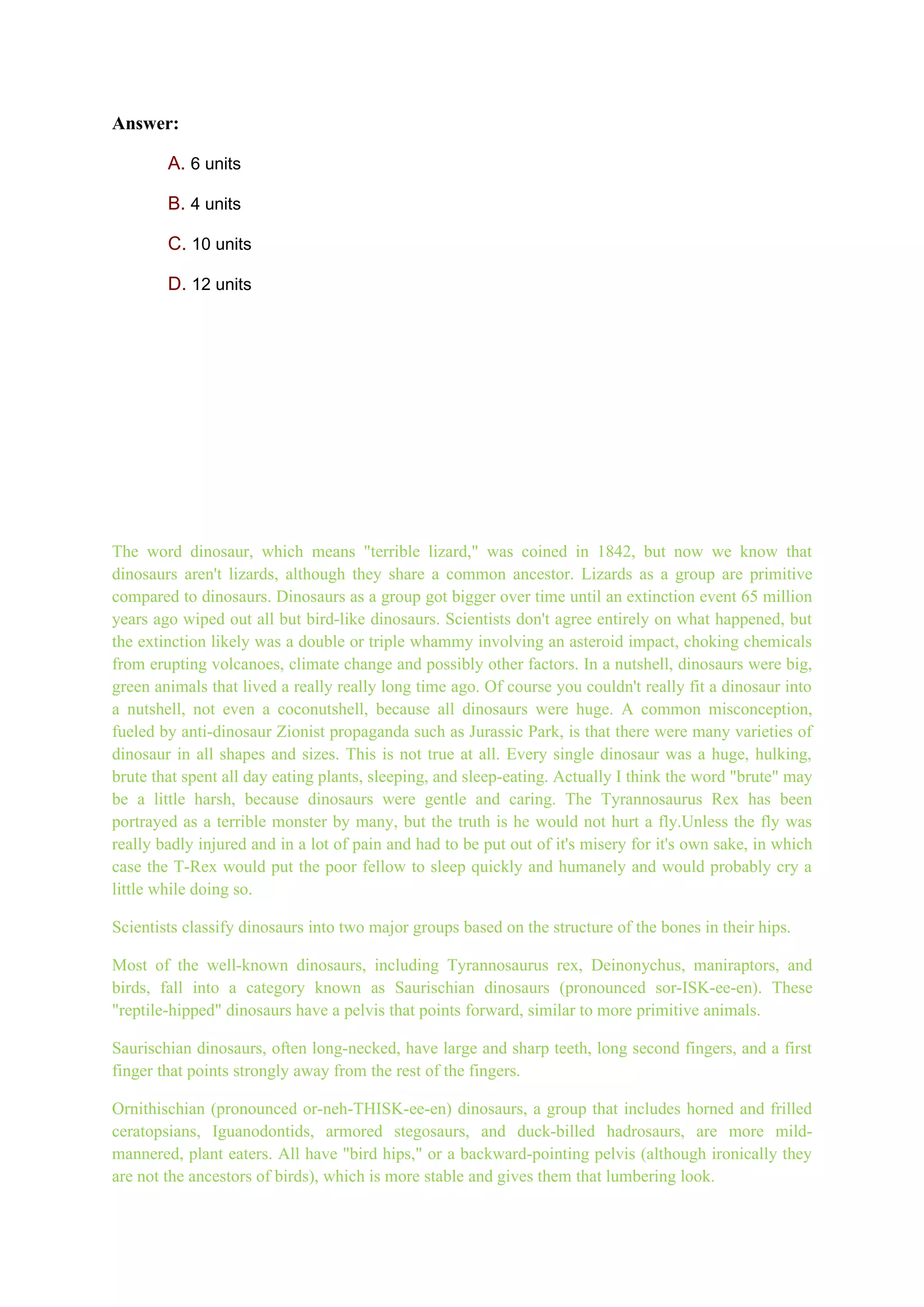 Maths Basic Test | DOC