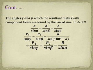 Composition of Forces | PPTX