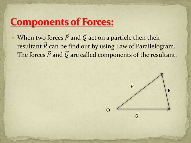 Composition of Forces | PPTX