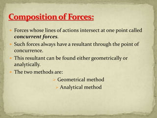 Composition of Forces | PPTX