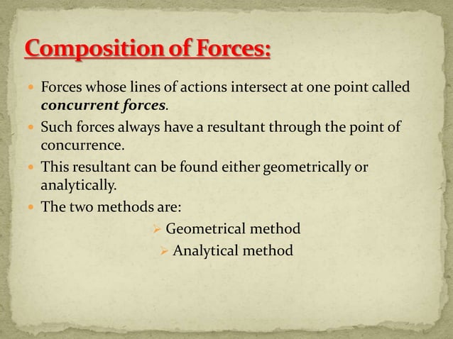 Composition of Forces | PPTX