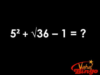 Maths Bingo - Numbers 1 to 30 | PPTX