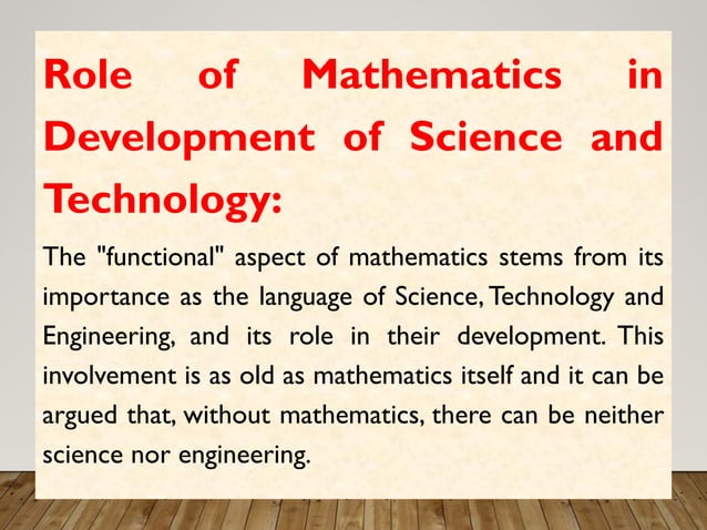 Math, Science and Technology PPT.KJBZCXJHVjhsdpptx | PPTX | Education