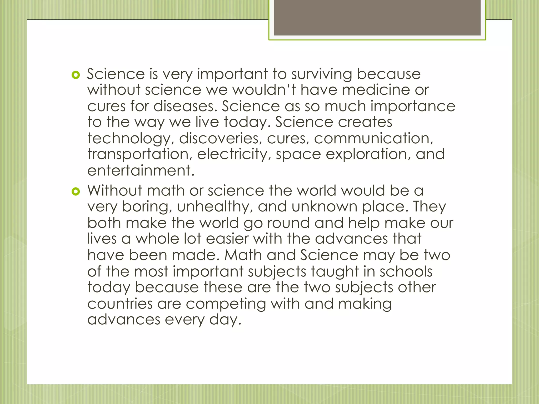 Math & science pillar | PDF