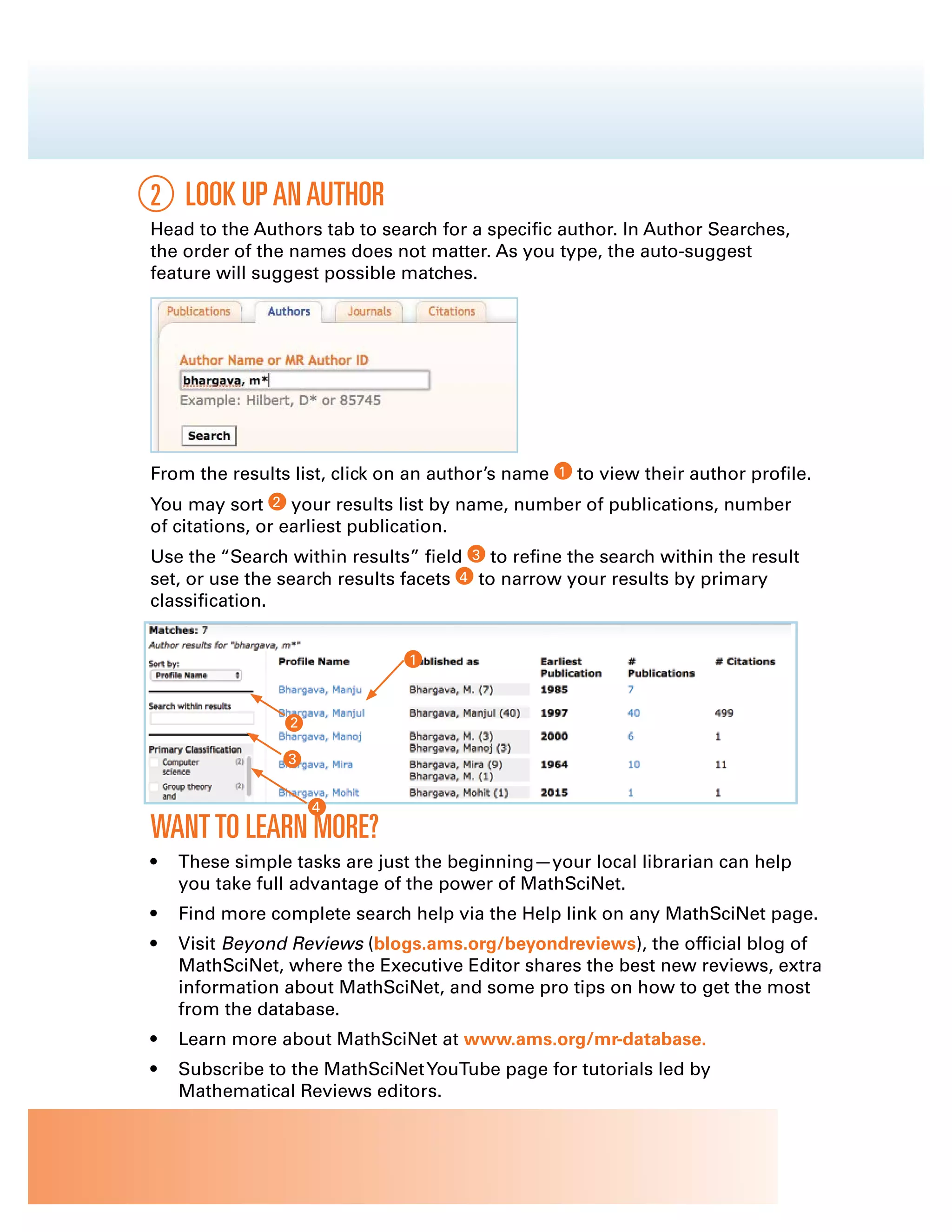 MathSciNet-quickstart-guide | PDF
