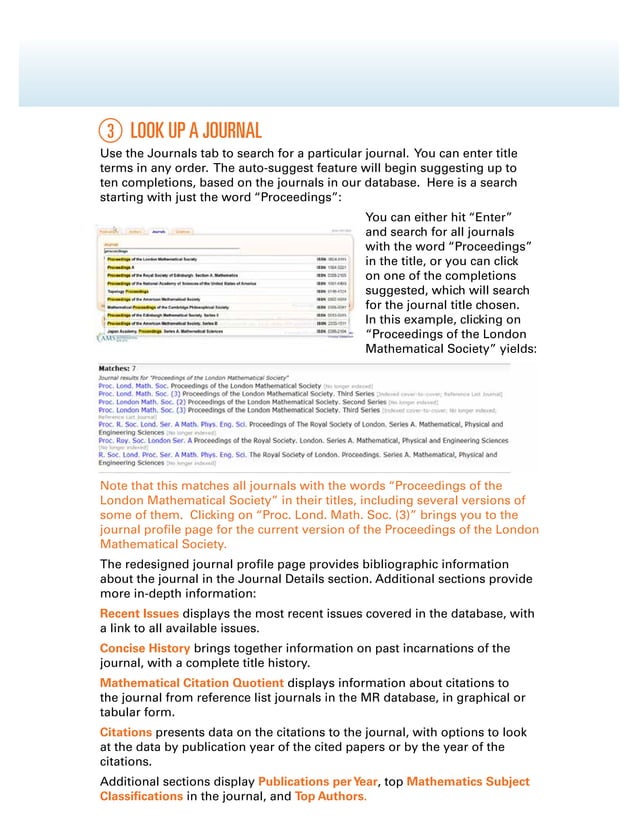 MathSciNet-quickstart-guide | PDF | Technology & Computing