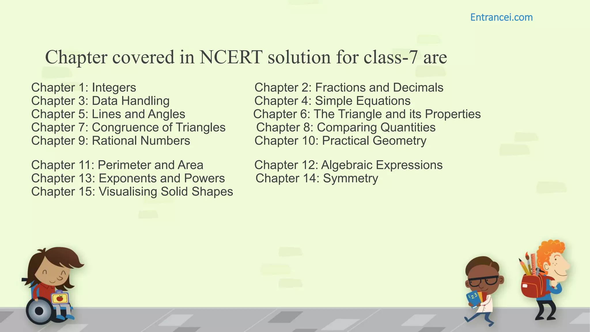 NCERT solutions for class 7th Maths | PPT
