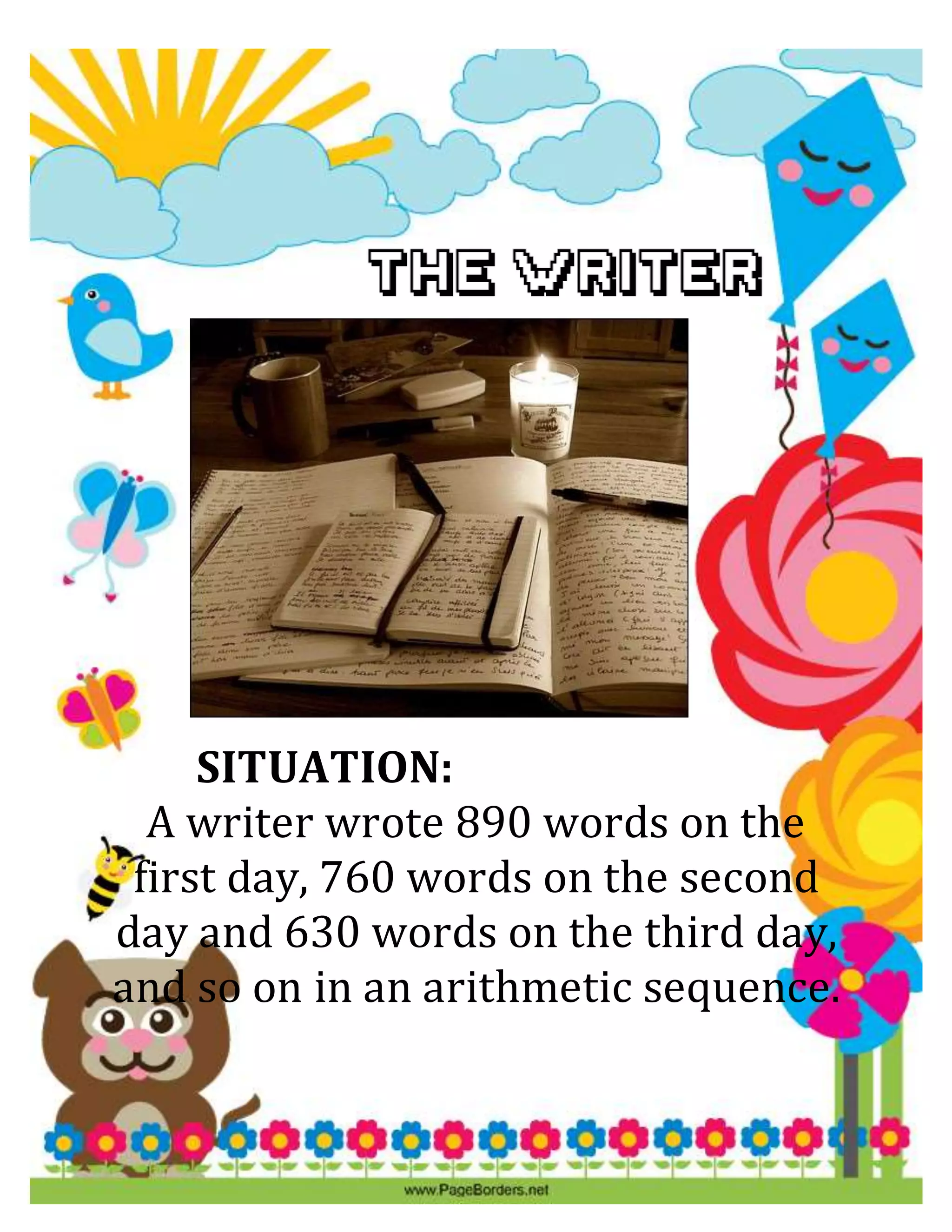 Arithmetic Sequence Real Life Problems | DOCX