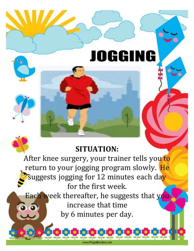 Arithmetic Sequence Real Life Problems Docx Running And Jogging 4514