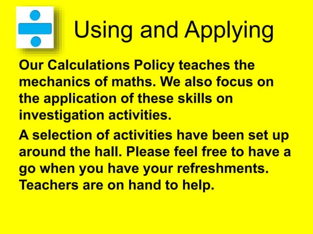 Maths Evening | PPT