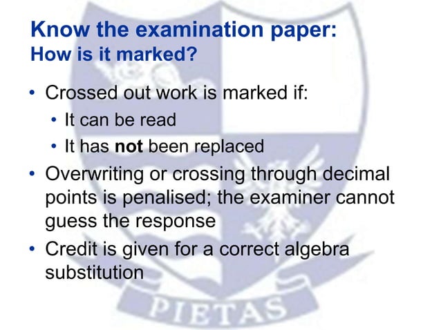 Maths exam tips updated_new tips really workppt | PPT