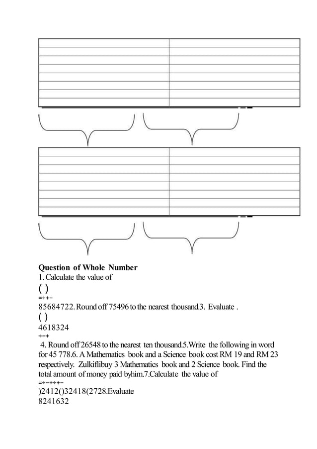 Maths exercises | PDF
